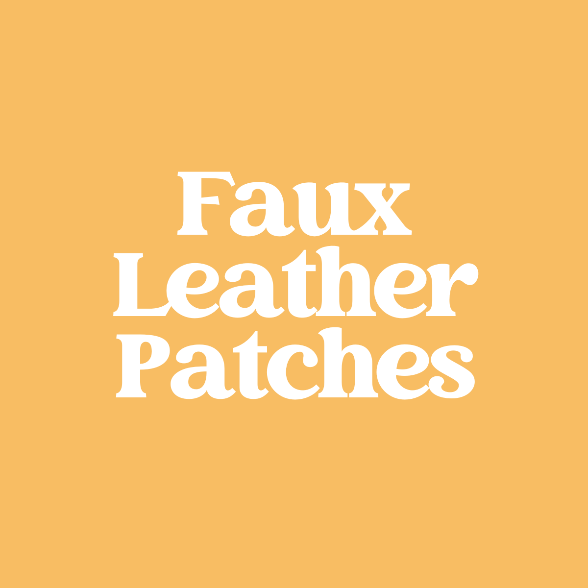 Faux Leather Patches – Shine Bright Label Co.